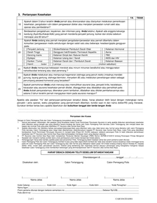 Form bisnis & spaj | PDF