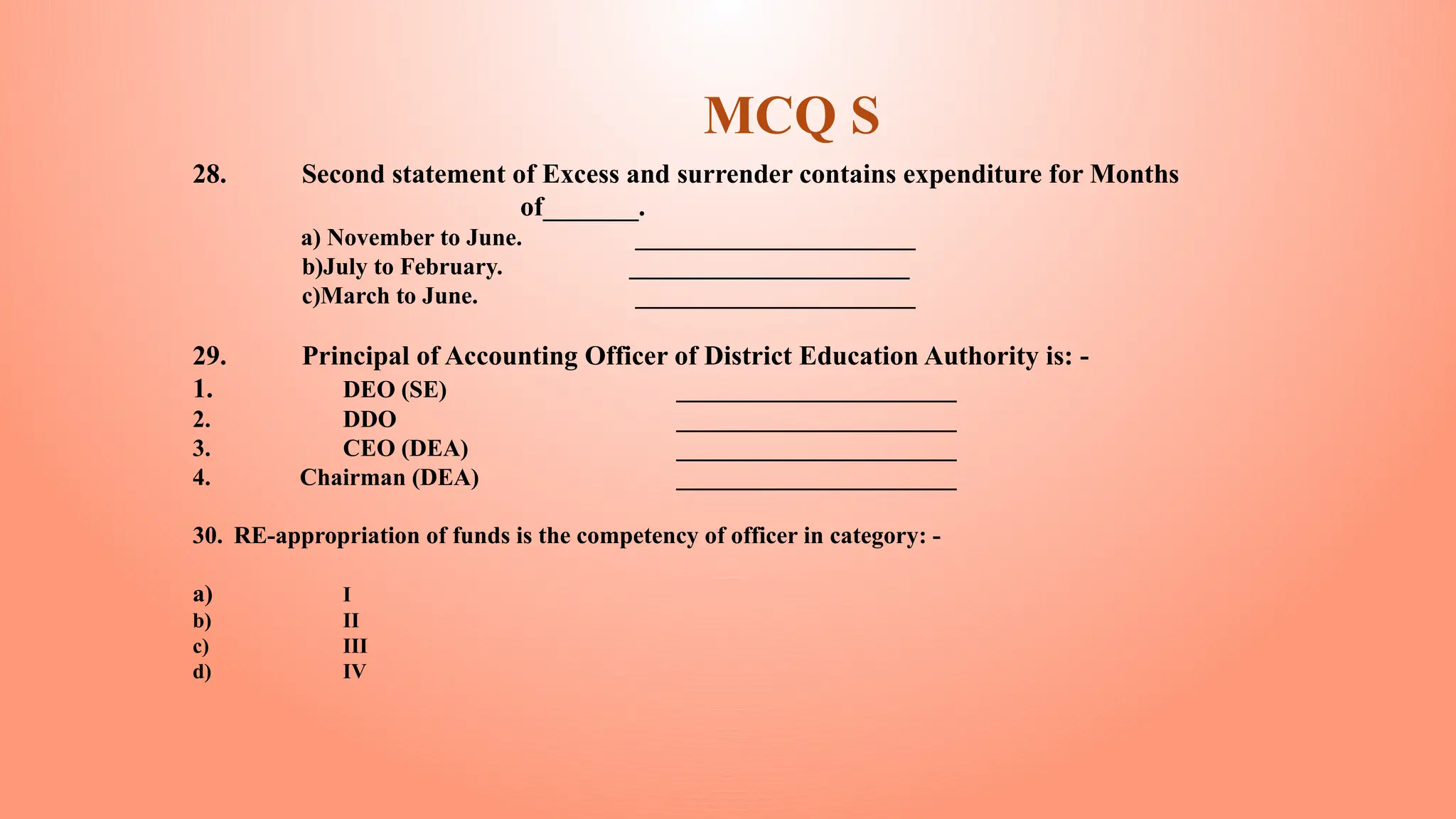 FORM BM - IV SNE Budget Finance Audit plt .pptx