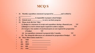 FORM BM - IV SNE Budget Finance Audit plt .pptx