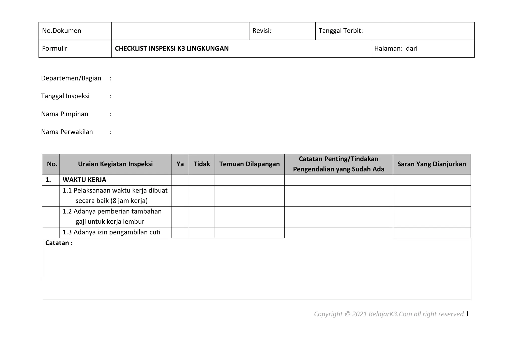 FORM CHECK LIST INSPEKSI K3-LINGKUNGAN (GENERAL INSPECTION).pdf