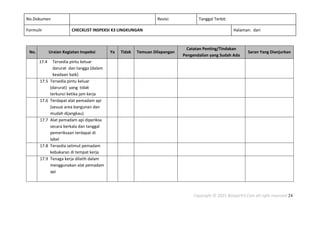 FORM CHECK LIST INSPEKSI K3-LINGKUNGAN (GENERAL INSPECTION).pdf