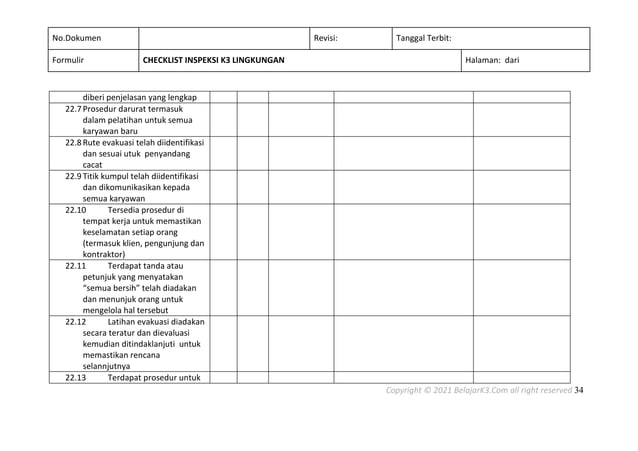 FORM CHECK LIST INSPEKSI K3-LINGKUNGAN (GENERAL INSPECTION).pdf
