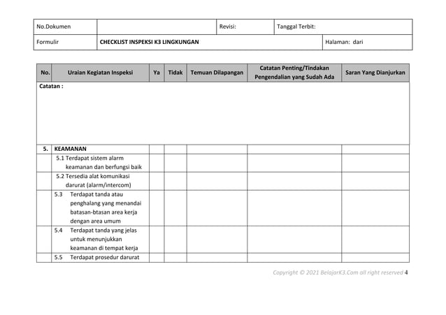 FORM CHECK LIST INSPEKSI K3-LINGKUNGAN (GENERAL INSPECTION).pdf