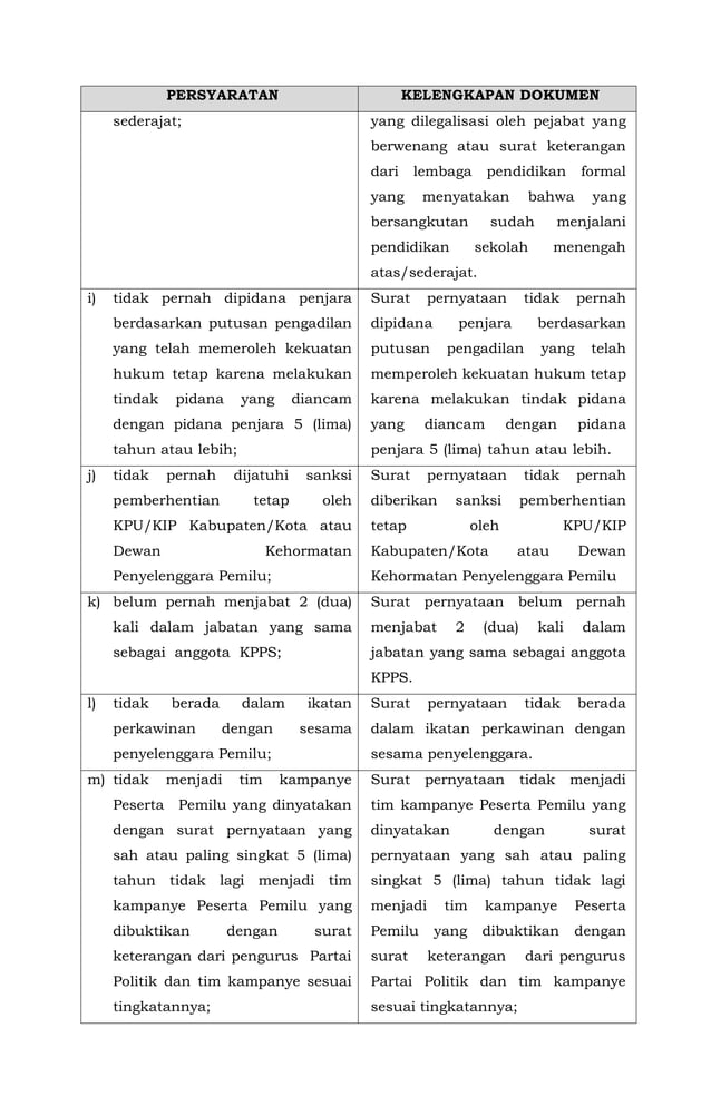 Form dan jadwal pembentukan kpps 2019 | PDF