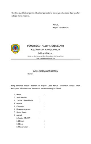Form desa oke | DOC