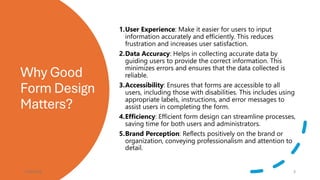 Form Design and GUI Controls for Better User Experience | PPT