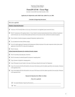 Form dvat 04 | PDF | Business | Business and Finance