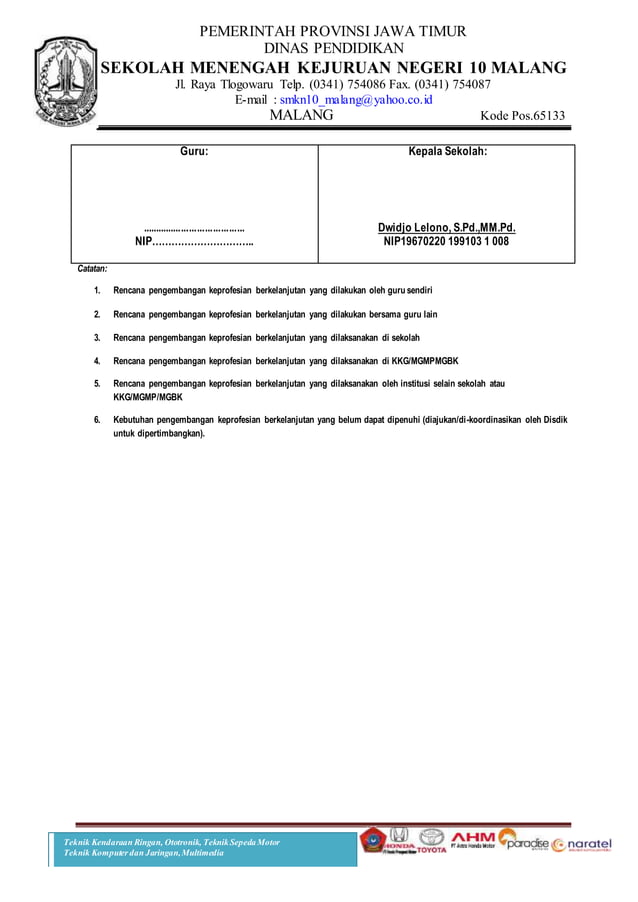 Form edg rencana pkb 2021-gr mapel | PDF | Free Download