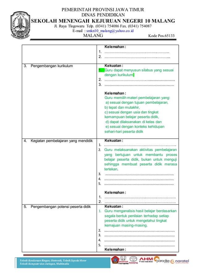 Form edg rencana pkb 2021-gr mapel | PDF