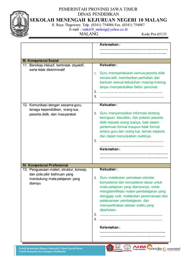 Form edg rencana pkb 2021-gr mapel | PDF