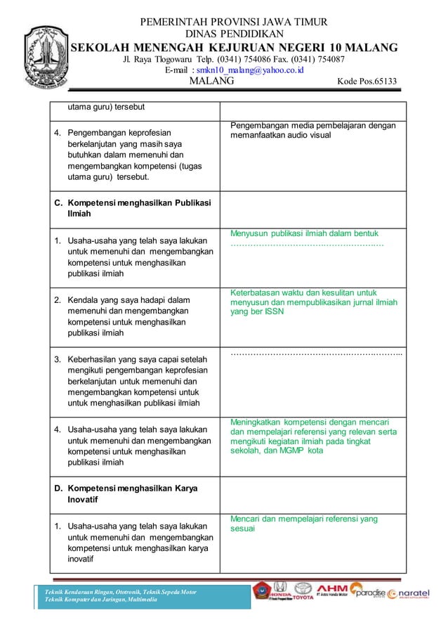 Form edg rencana pkb 2021-gr mapel | PDF
