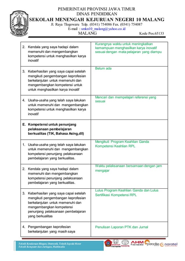 Form edg rencana pkb 2021-gr mapel | PDF | Free Download