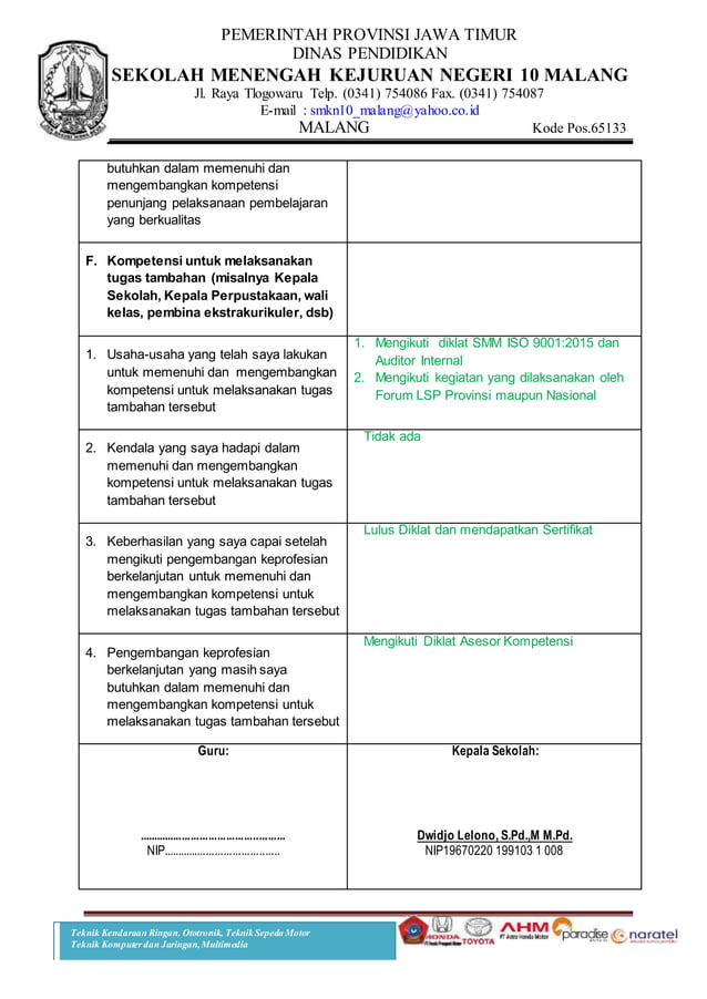 Form edg rencana pkb 2021-gr mapel | PDF