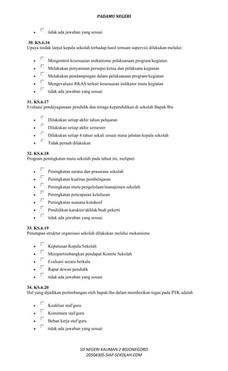 Form eds kepala sekolah | PDF