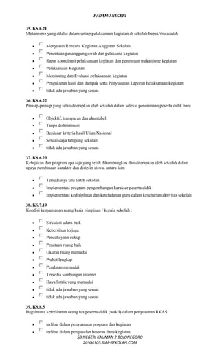 Form eds kepala sekolah | PDF