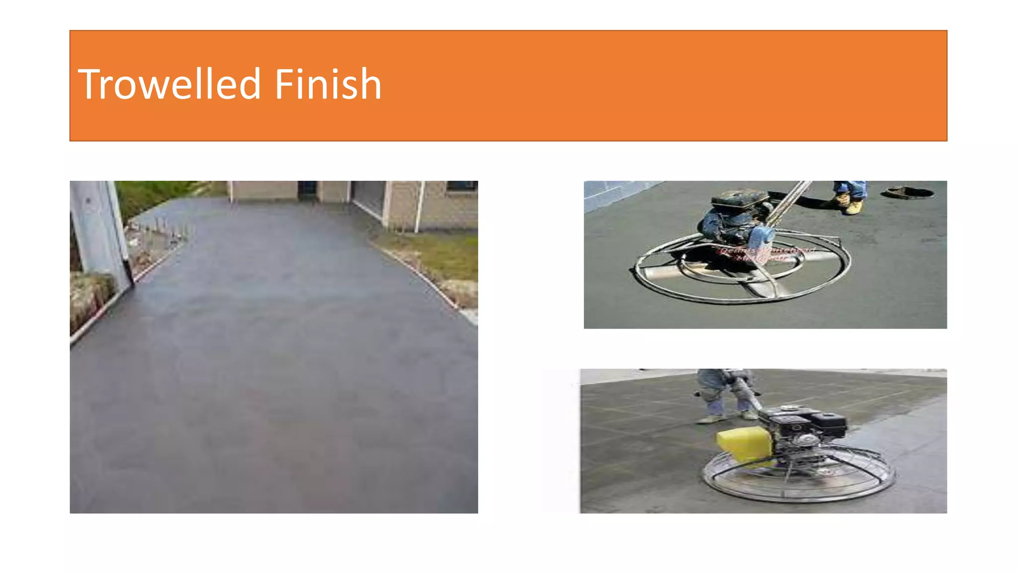 Concrete finishes | PPTX