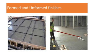 Concrete finishes | PPTX