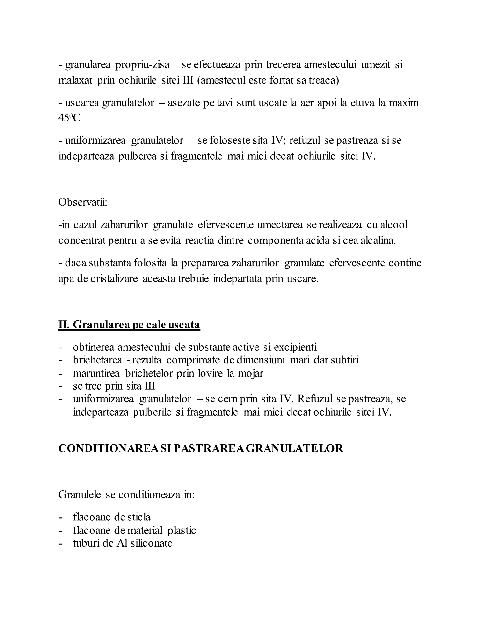 Forme farmaceutice solide | DOCX