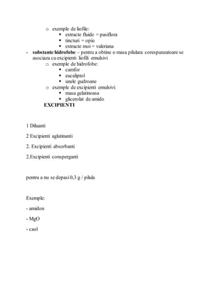 Forme farmaceutice solide | DOCX