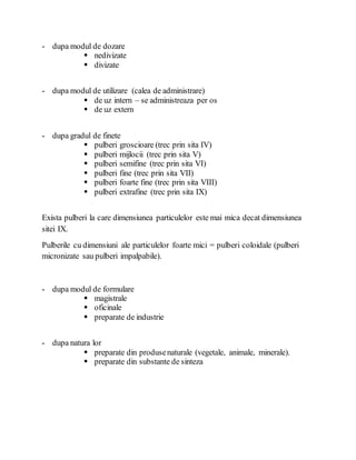 Forme farmaceutice solide | DOCX