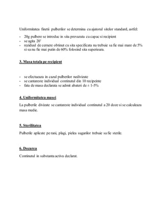 Forme farmaceutice solide | DOCX