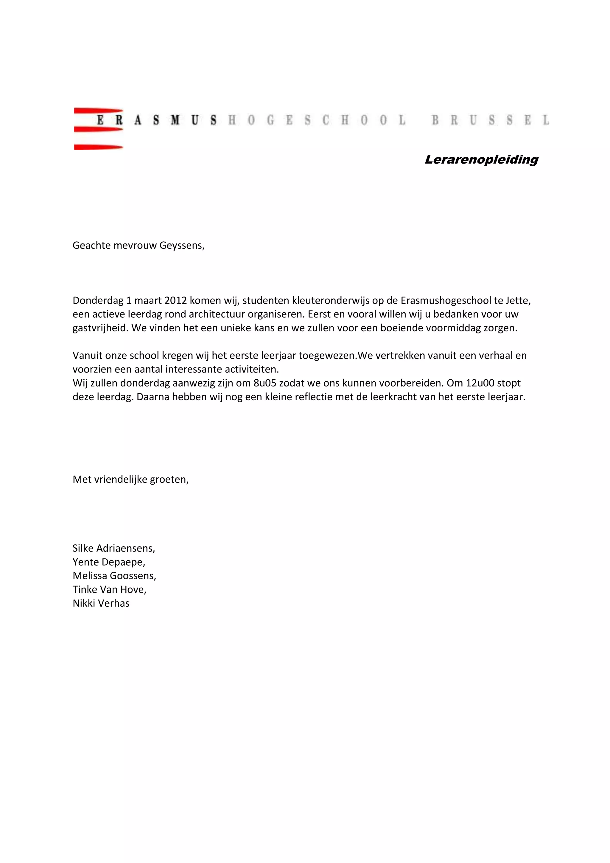 Formele brief ! eindversie ! | DOCX
