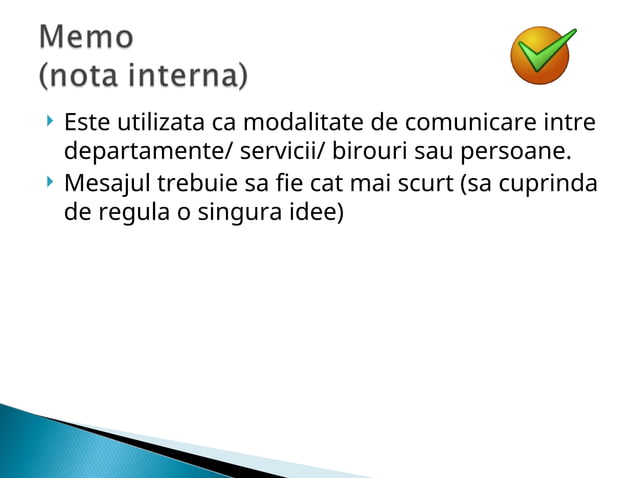 Formele comunicarii scrise | PPT
