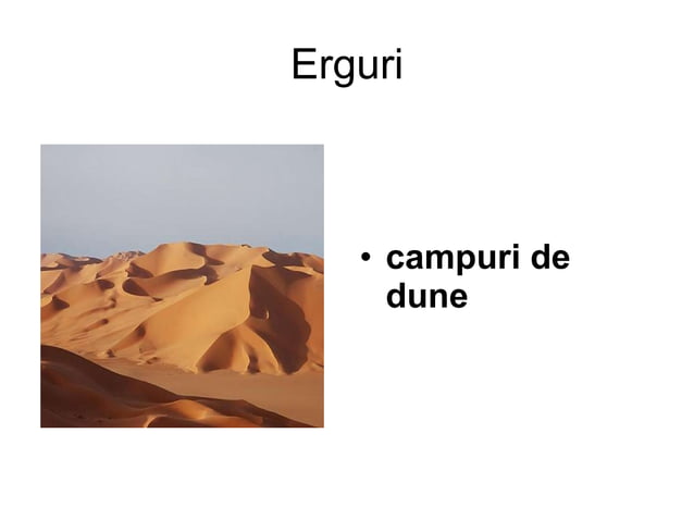 Formele reliefului desertic | PPT