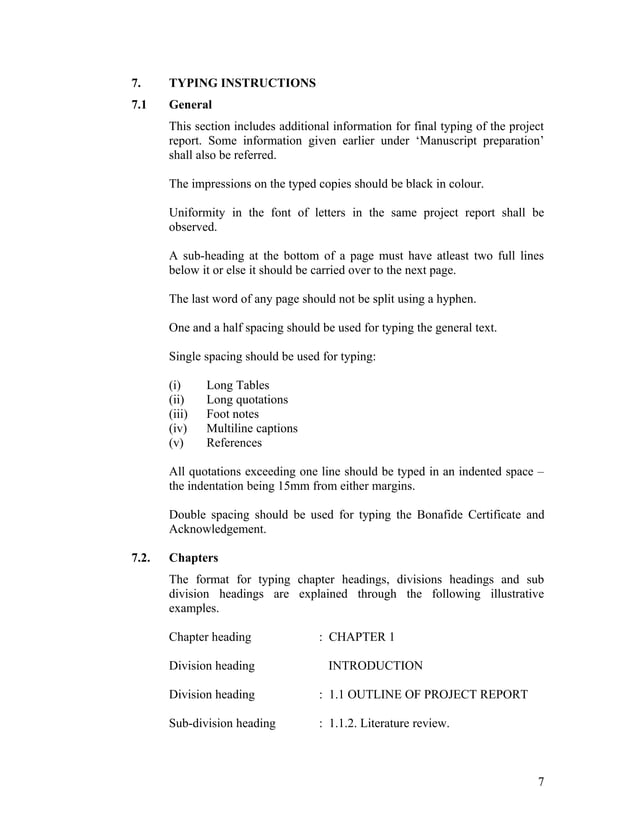 Formet Of Project Report | DOC | Desktop Publishing | Computer Software and Applications