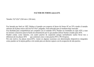 Los factores de forma | PDF