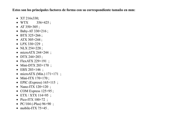 Los factores de forma | PDF