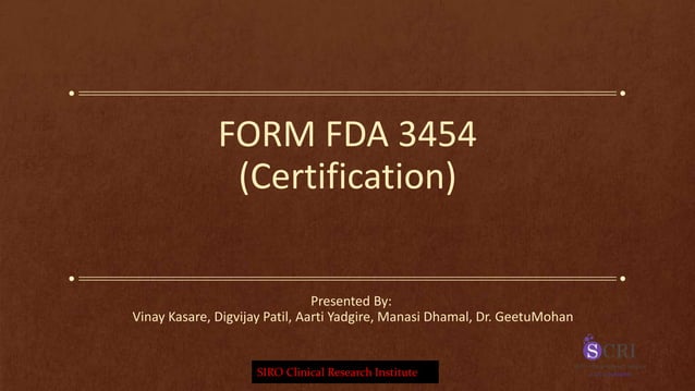 Form_FDA_3454 in Clinical Trials I Clinical Research.pptx