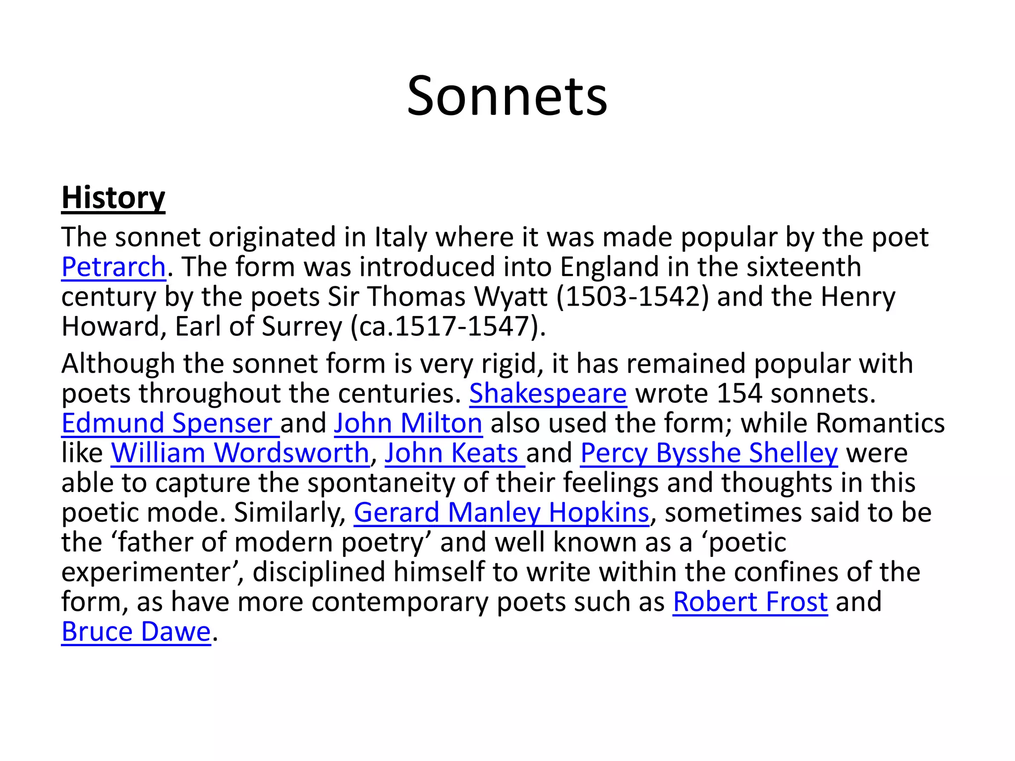 Form & feeling poetry unit yr 10 | PPTX | Poetry | Books and Literature