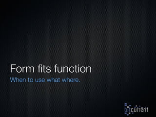 Form Fits Function: Choosing IaaS, Pa | PPT