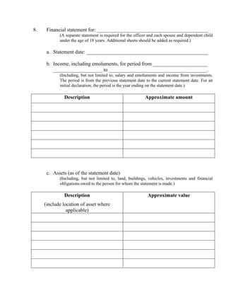 Form for declaration of Income,Assets and Liabilities by public ...