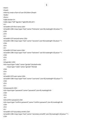 Form & frame | DOC | Web Design and HTML | Internet