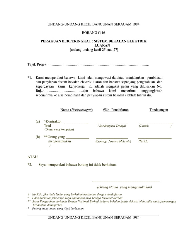 Form G1 G21(Bm) | PDF