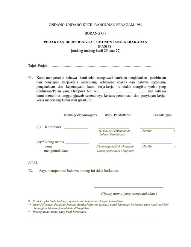 Form G1 G21(Bm) | PDF
