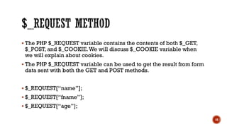 Form handling in php | PPT