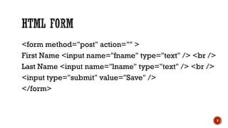 Form handling in php | PPT