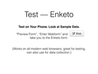 Mobile Data Collection using Formhub.org
