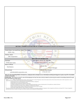 Form i 983 sample | PDF