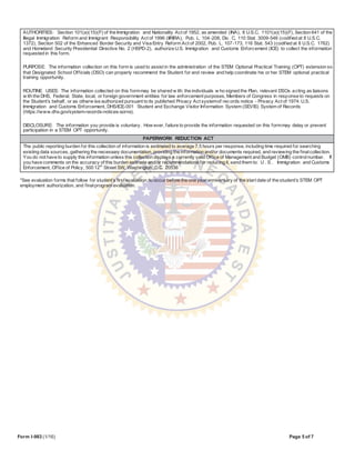 Form i 983 sample | PDF