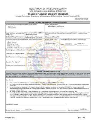 Form i 983 sample | PDF | Free Download