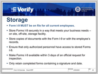 Form I-9 Overview from DHS 2020 | PPTX