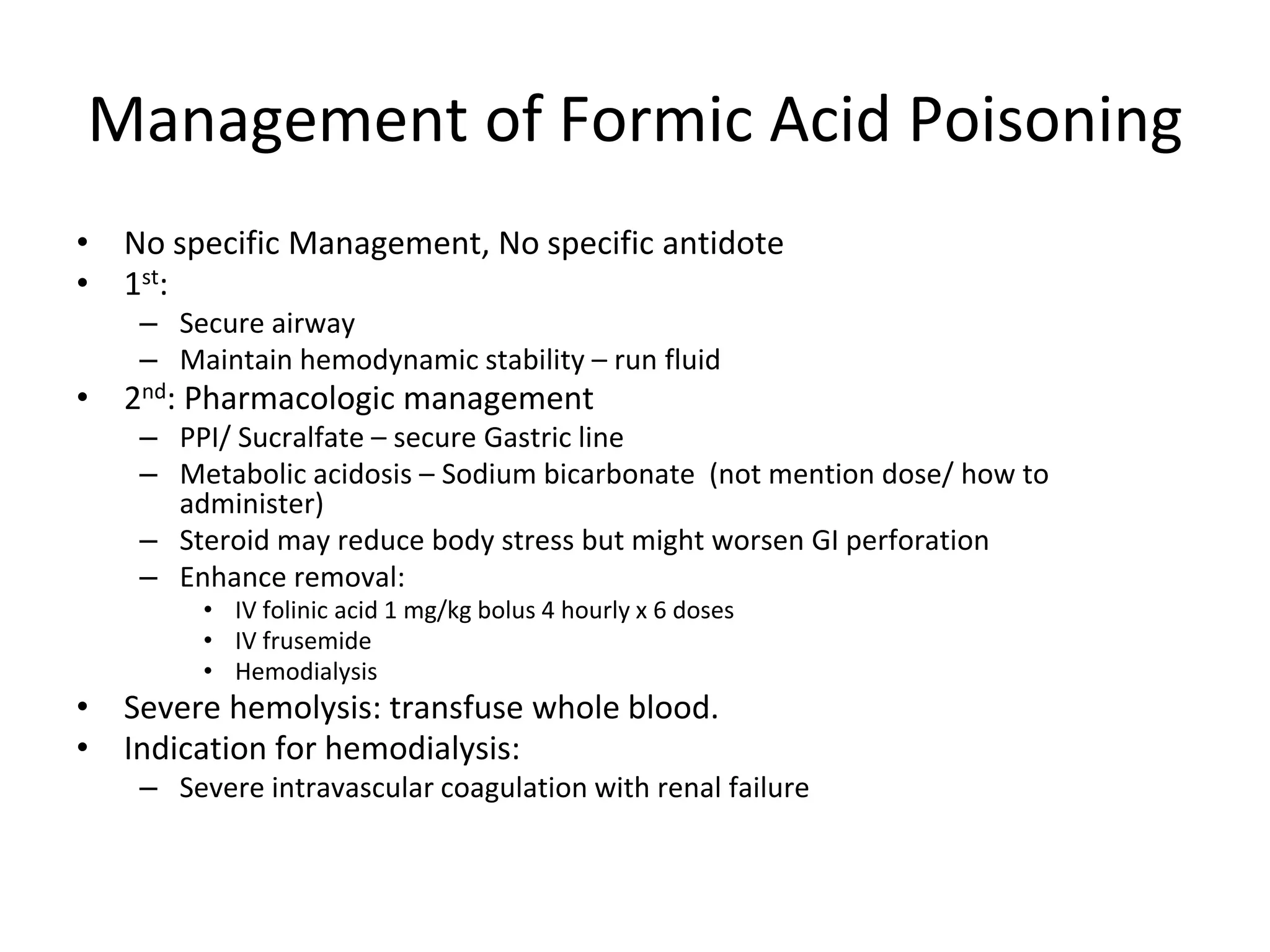 Formic Acid Poisoning.pptx