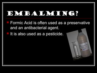 Formic acid ppt | PPT