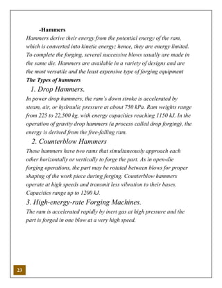 Forming Processes (Casting and Forging) | PDF