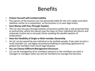 Forming an LLC | PPTX