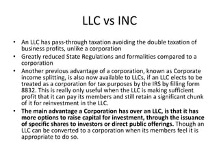 Forming an LLC | PPTX
